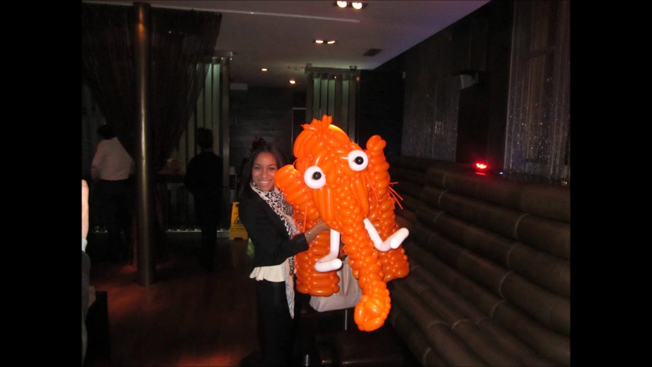 Balloon modelling, balloon woolly mammoth - YouTube