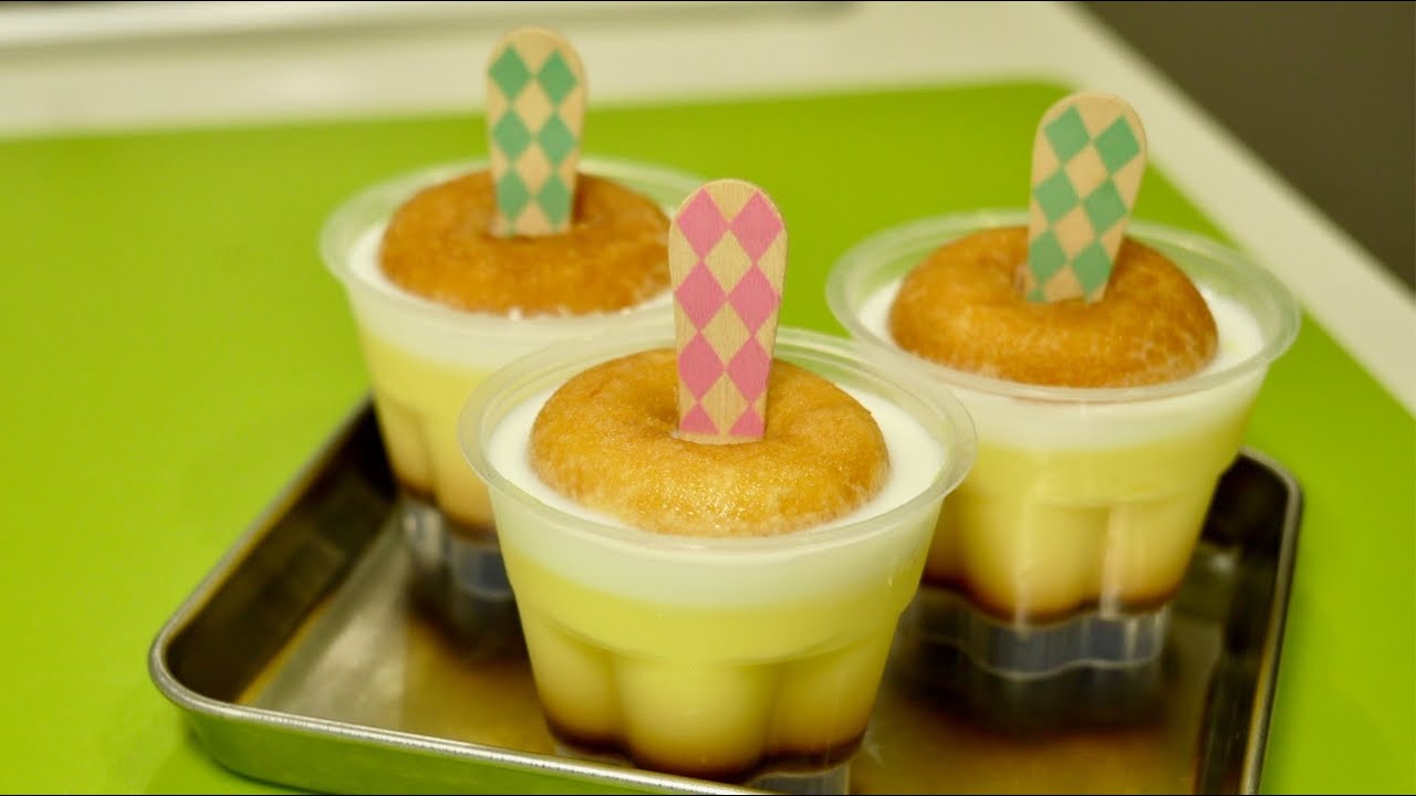 グリコ プッチンプリン アイスキャンディー アレンジレシピ プッチンアイスキャンディー ドーナツミルク Glico Pucchin ...