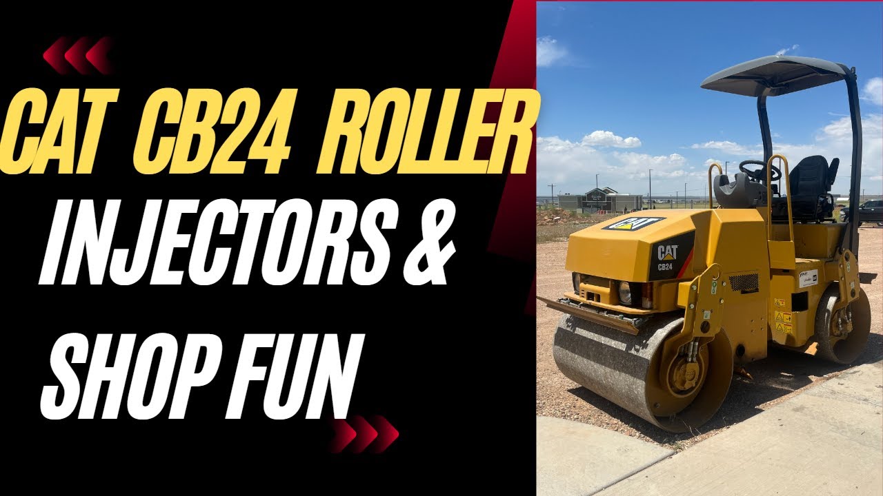 Injectors On This CAT CB24 Roller Turns Into Shop Shenanigans! - YouTube