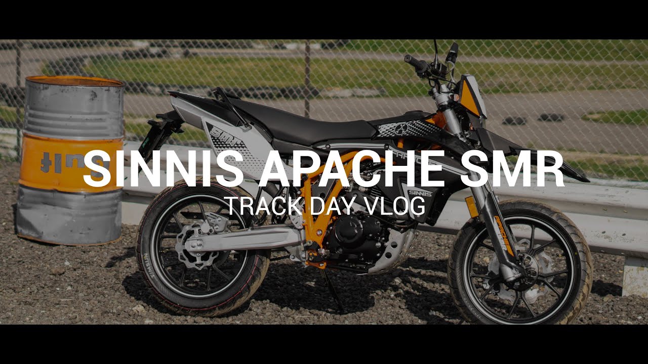SMR Vlog at Track Sinnis Apache 125cc SMR Walkaround Supermoto Track ...