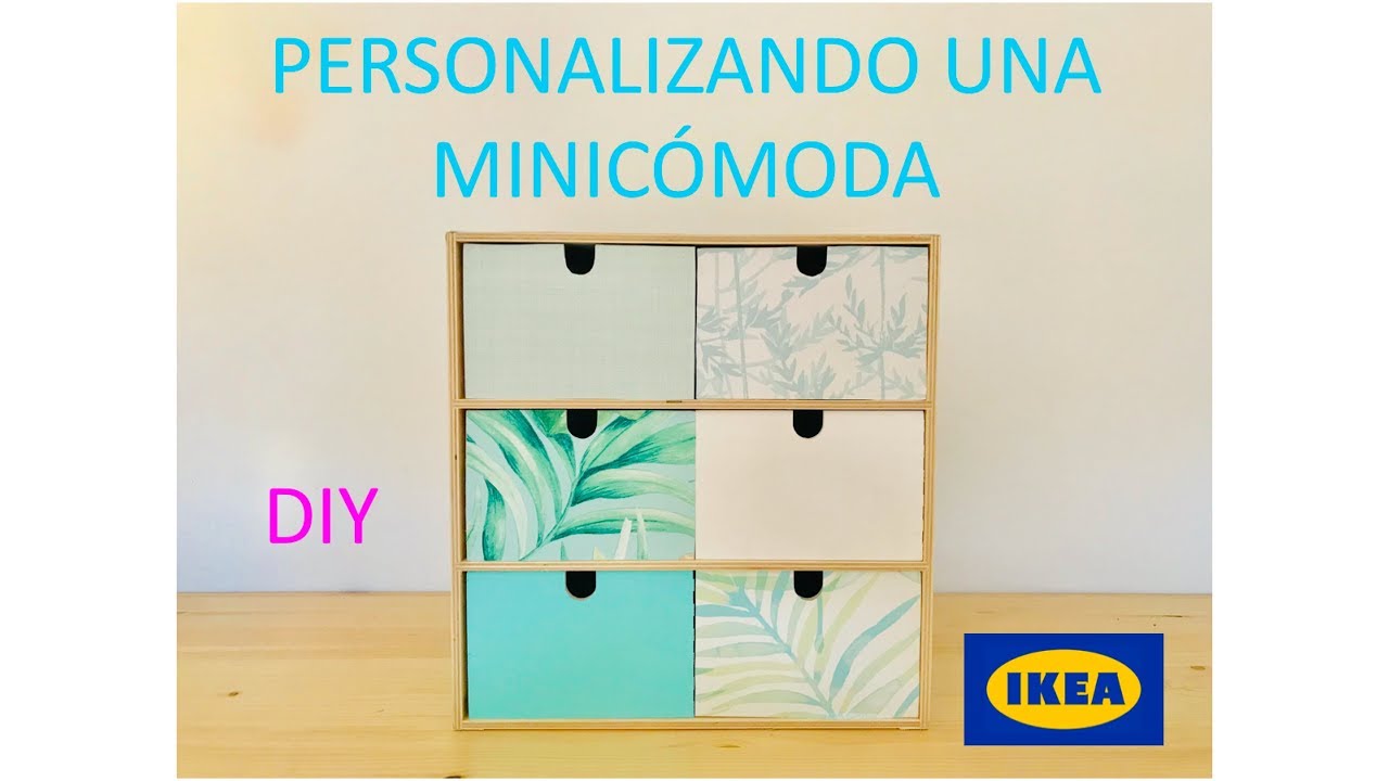 IKEA MOPPE HACKS😍MINI COMODA CAJONERA😍IDEAS SCRAPROOM😍DIY COMO DECORAR FACIL UNA MINICOMODA ...