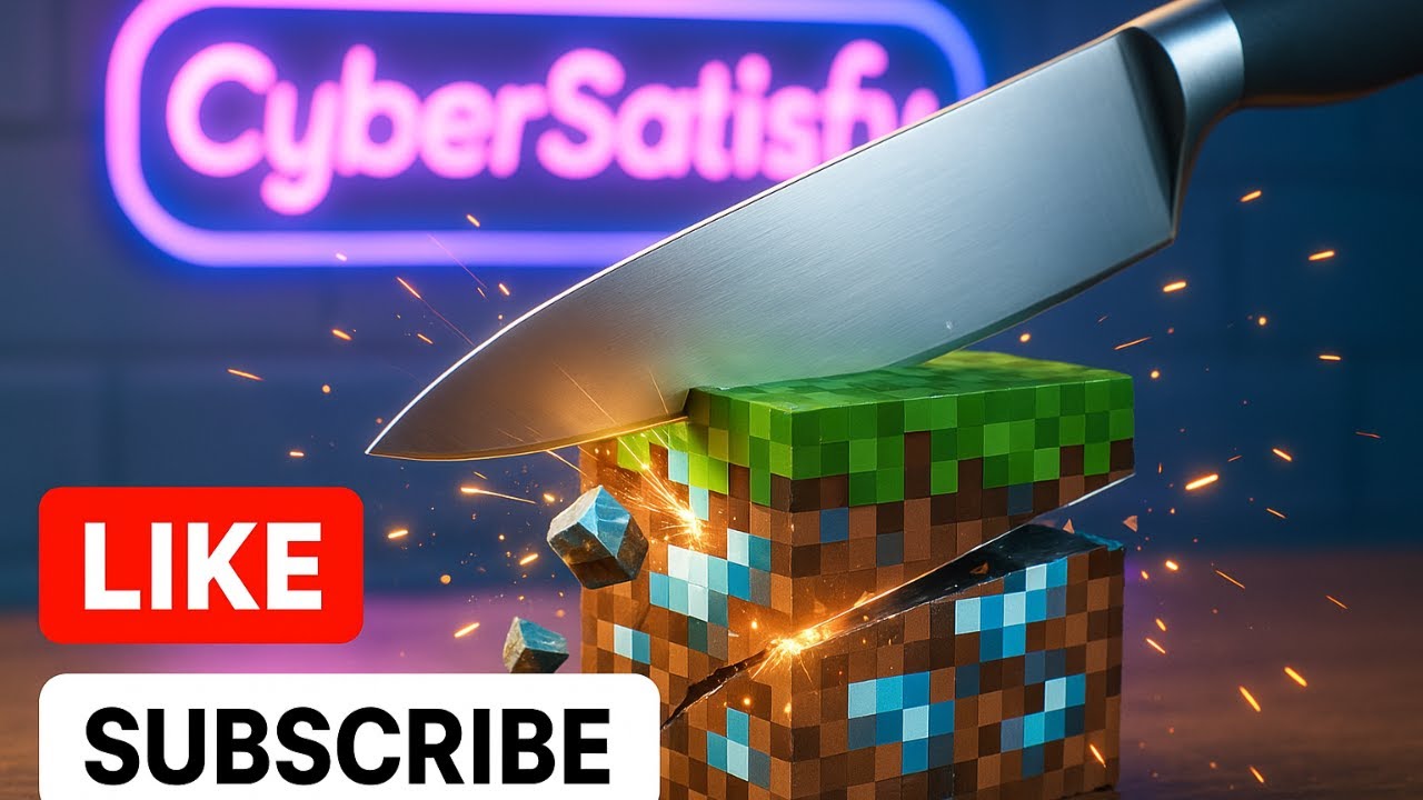 Minecraft Block Cutting 💎 Ai ASMR #satisfyin #minecraft #asmr - YouTube