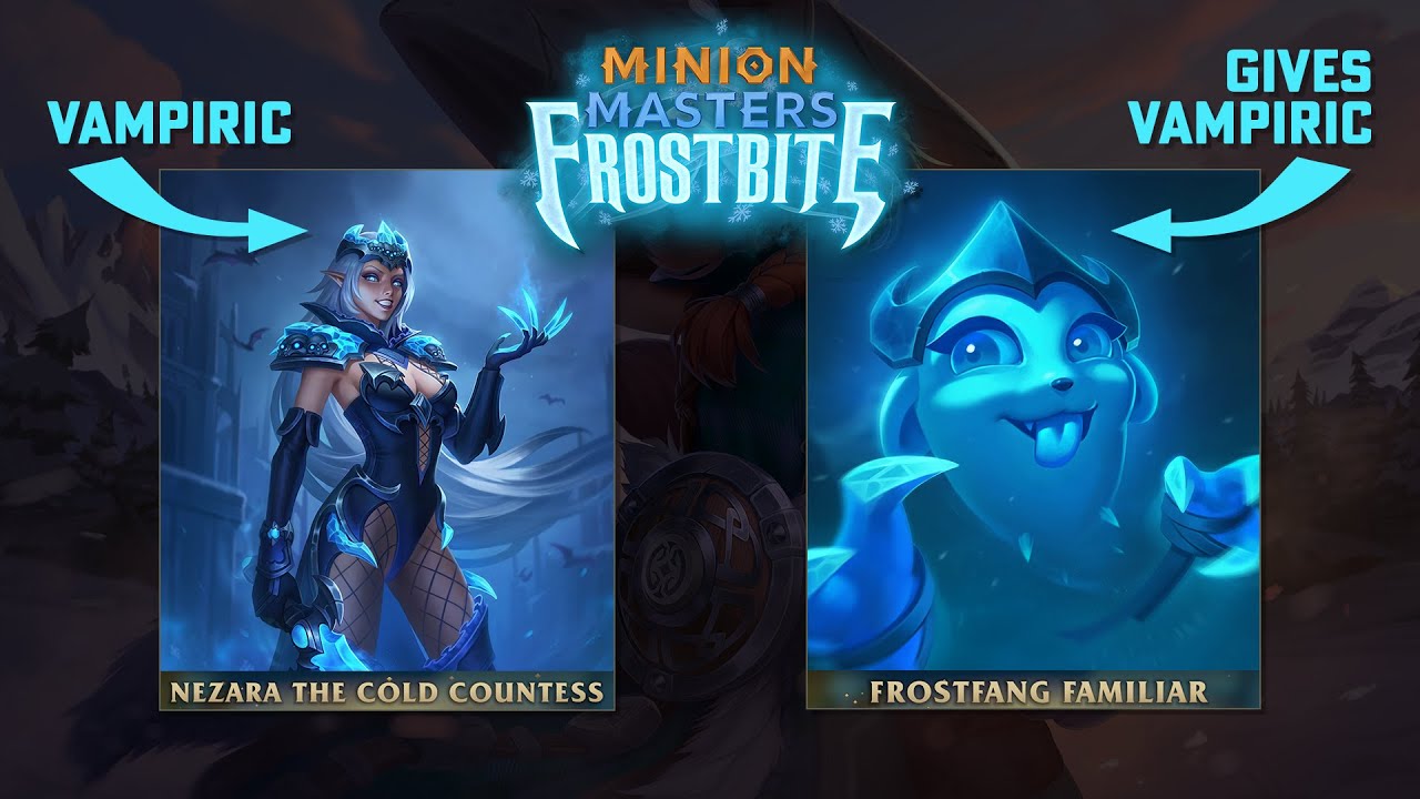 NEW MINION MASTERS CARDS - Nezara the Cold Countess & Frostfang ...