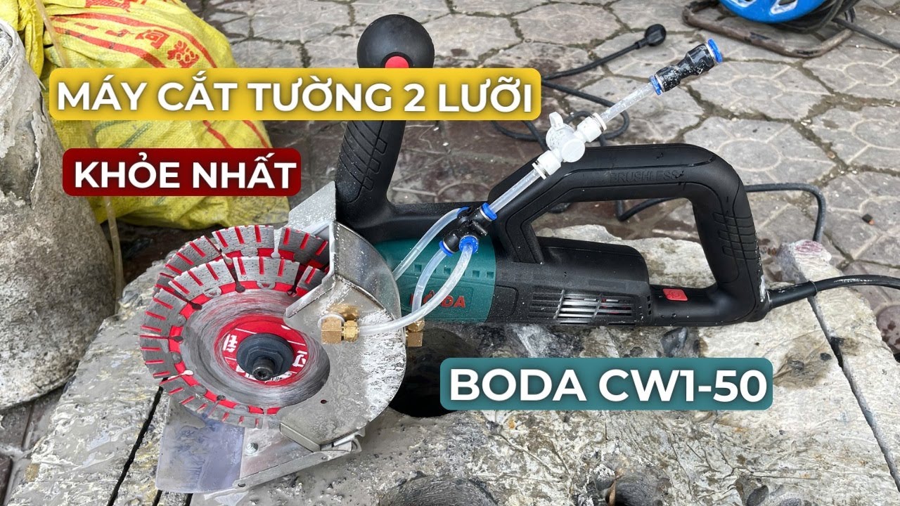 Máy Cắt Rãnh Tường 2 Lưỡi Khỏe Nhất Ở Thời Điểm Hiện Tại | Boda CW1-50 - YouTube