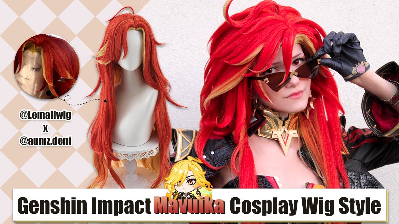 Mavuika cosplay wig advanced styling! - YouTube