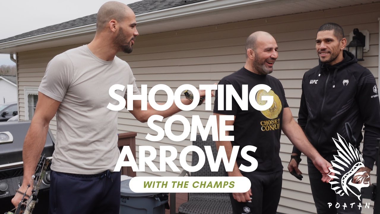 Shooting some arrows with the Champs I Alex Poatan Pereira - YouTube