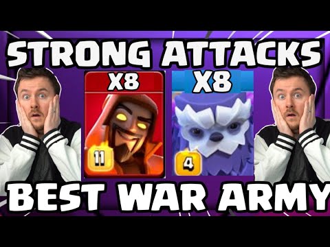 Easy 3 stars Th15 Super Wizard With Yeti Attack Strategy Best Th15 Attack Strategy clash of ...