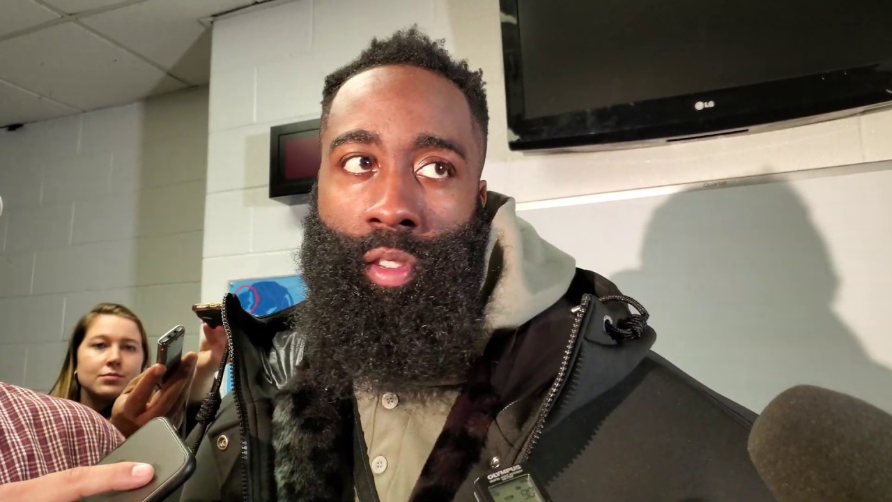 James Harden postgame Interview | Russell Westbrook was amazing - YouTube