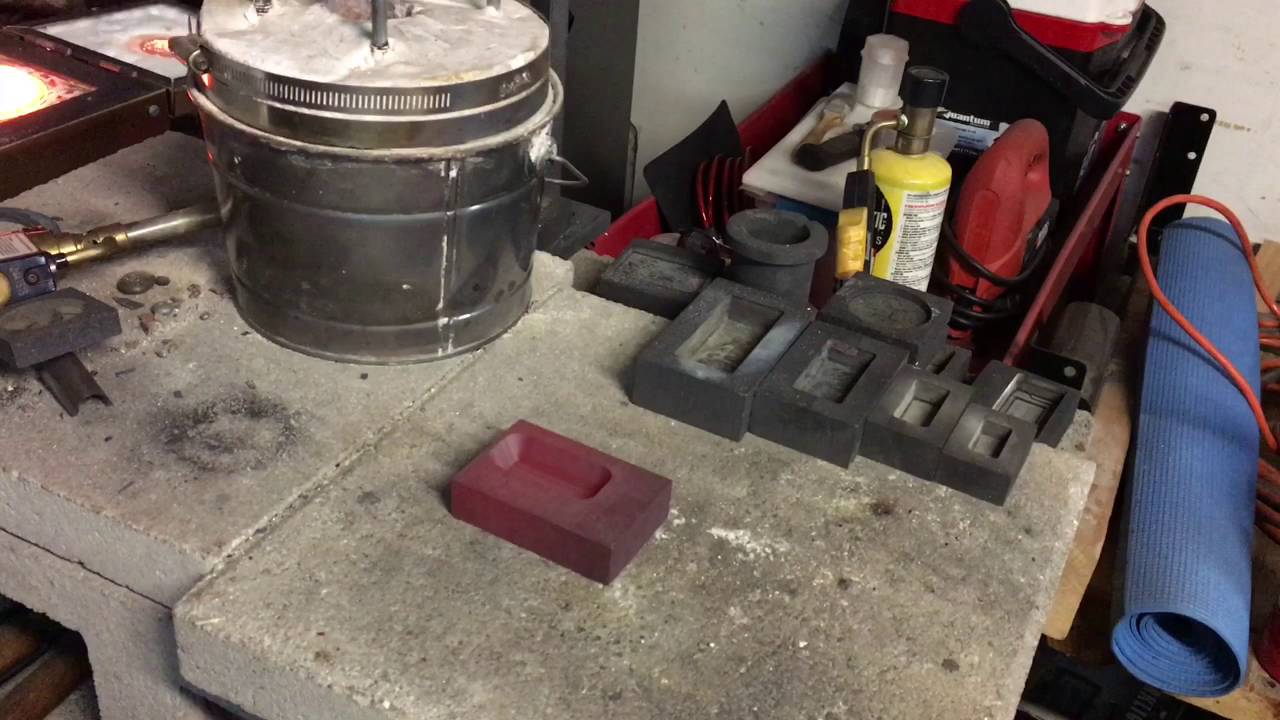 New silver mold and some pours - YouTube