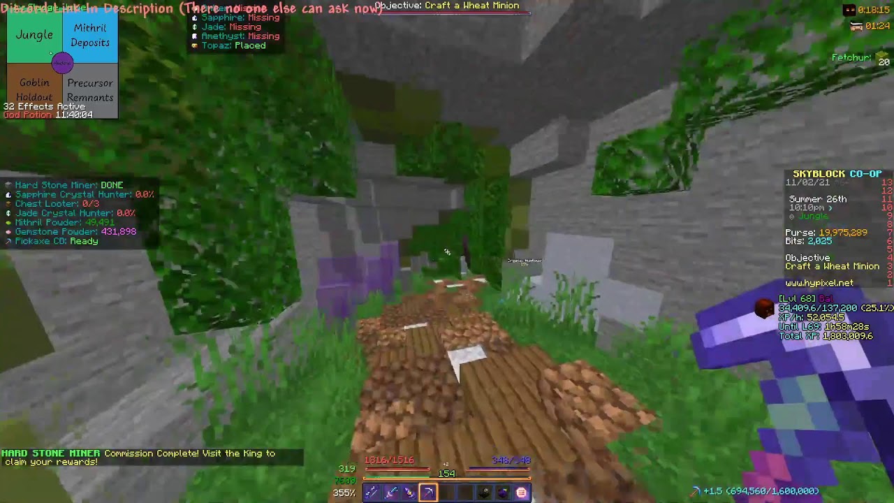 Grind for HOTM 6 (WE GOT SORROW ARMOR!!!!!!!) | Hypixel Skyblock - YouTube