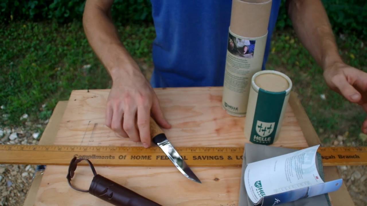 Helle Hellefisk Floating Fishing Knife Product review - YouTube