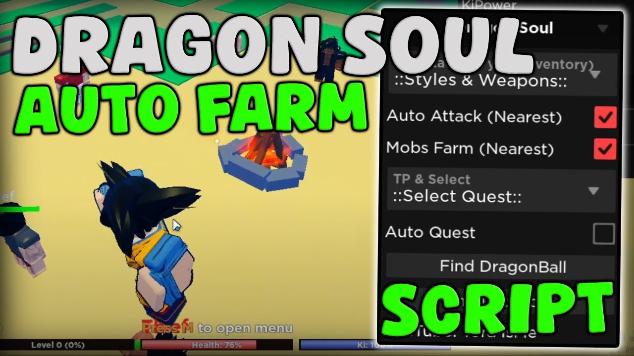Roblox Dragon Soul Script Auto Farm, Kill Aura And Max Stats Pastebin ...