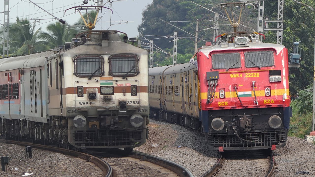 Beautiful Sharp CURVE Train Videos | 1st Commercial Run of Tirupati ...