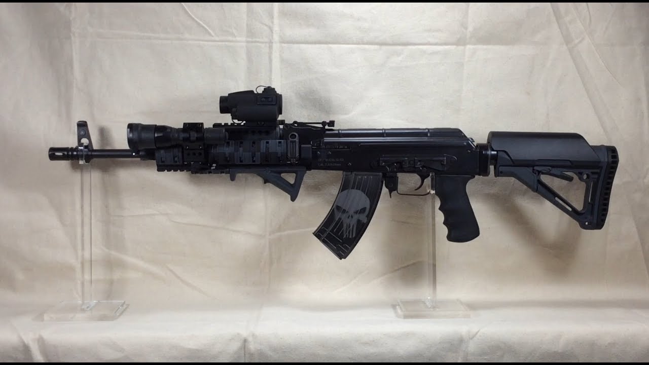 Ak47 WASR 10/63 setup - YouTube