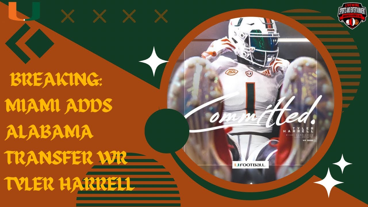 Miami lands Alabama transfer Tyler Harrell, Welcome Home. @TheCanes1219 ...