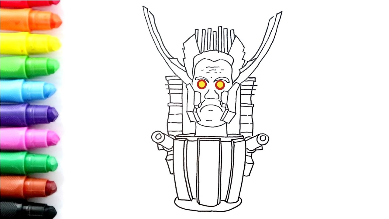 DEVIL G-MAN TOILET MECHA SKIBIDI TOILET (Cara Menggambar dan Mewarnai ...