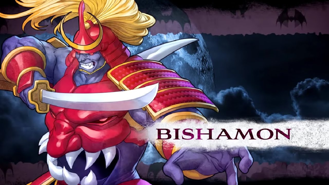 👹 Night Warriors: Darkstalkers Revenge, Bishamon Hardest - YouTube