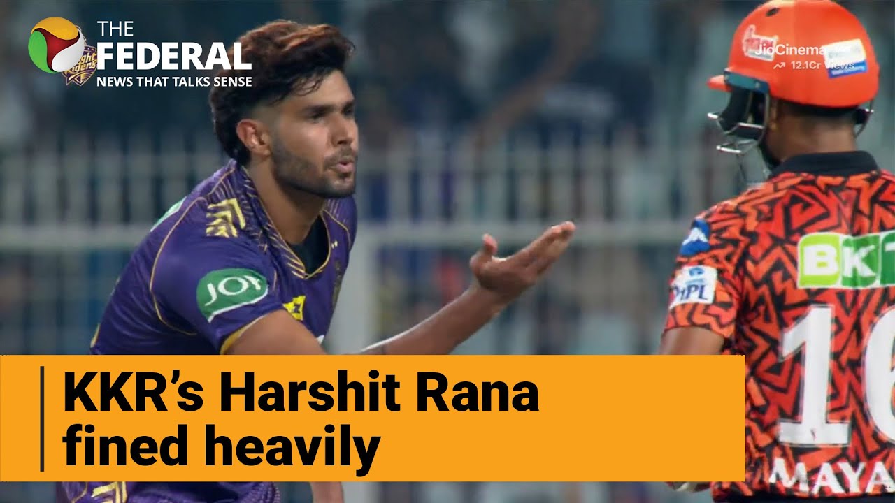 IPL 2024: KKR’s last-over hero Harshit Rana penalised | The Federal ...