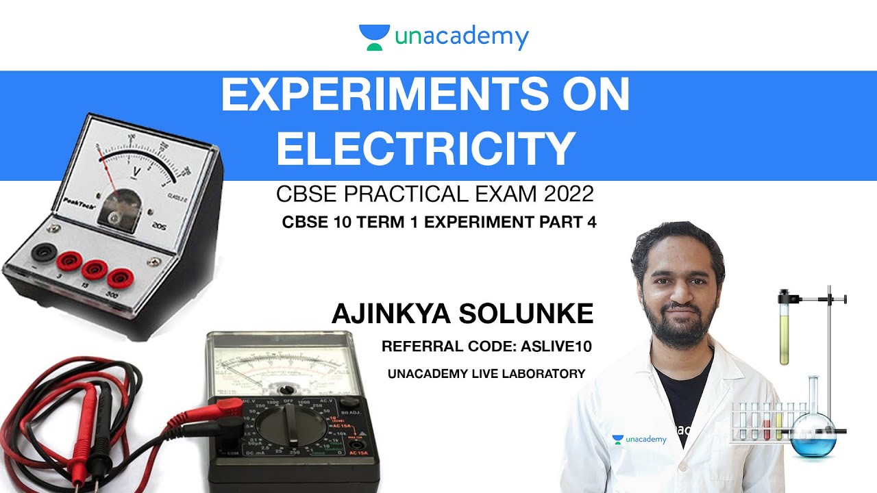 Experiments On Electricity ⚡part 4 Cbse 10 And 12 Term 1 Practicals Boards 2022 Ajinkya Sir