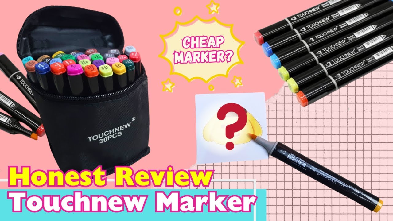 30 TOUCHNEW BRUSH MARKER REVIEW | Cheap Copic Marker Alternative ...