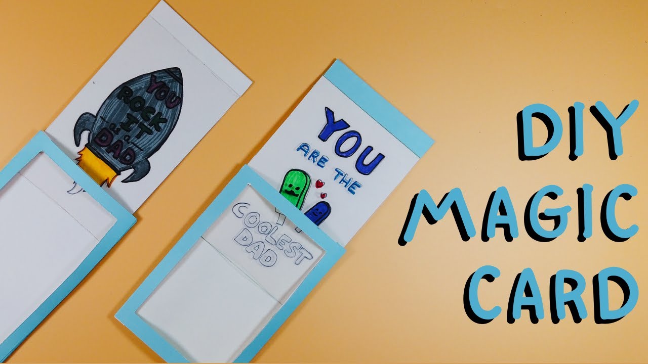 Fathers Day Card Ideas Easy | DIY Magic Card for Dad | How to make a ...