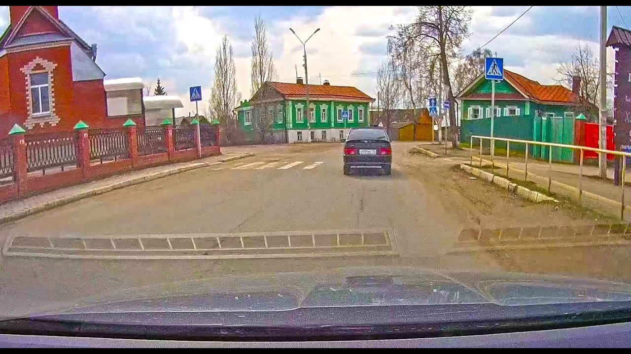 Driving through the streets of Yelabuga (Alabuga) town 2016 Russia ...