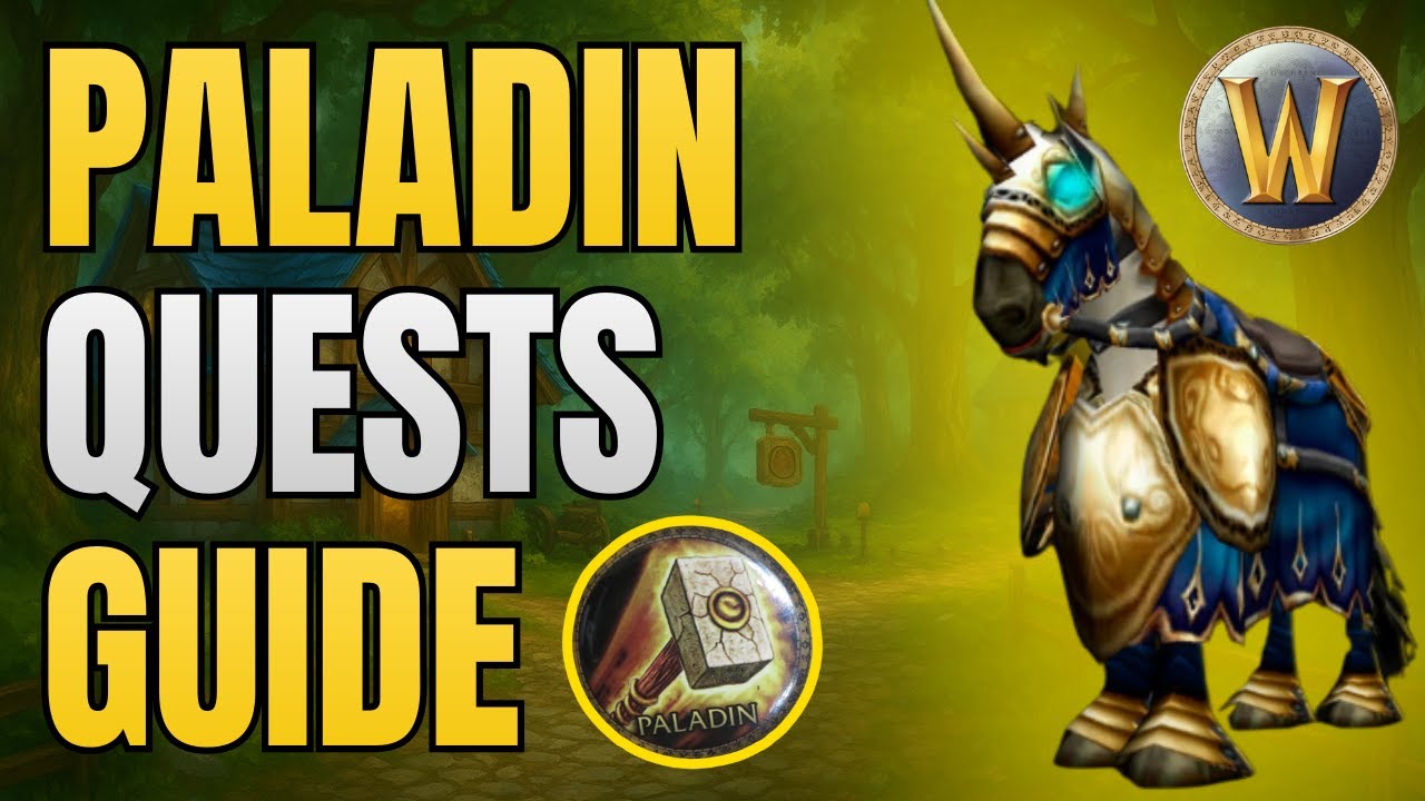 WoW Classic Paladin Class Quests - Epic Mount (Charger), Warhorse ...