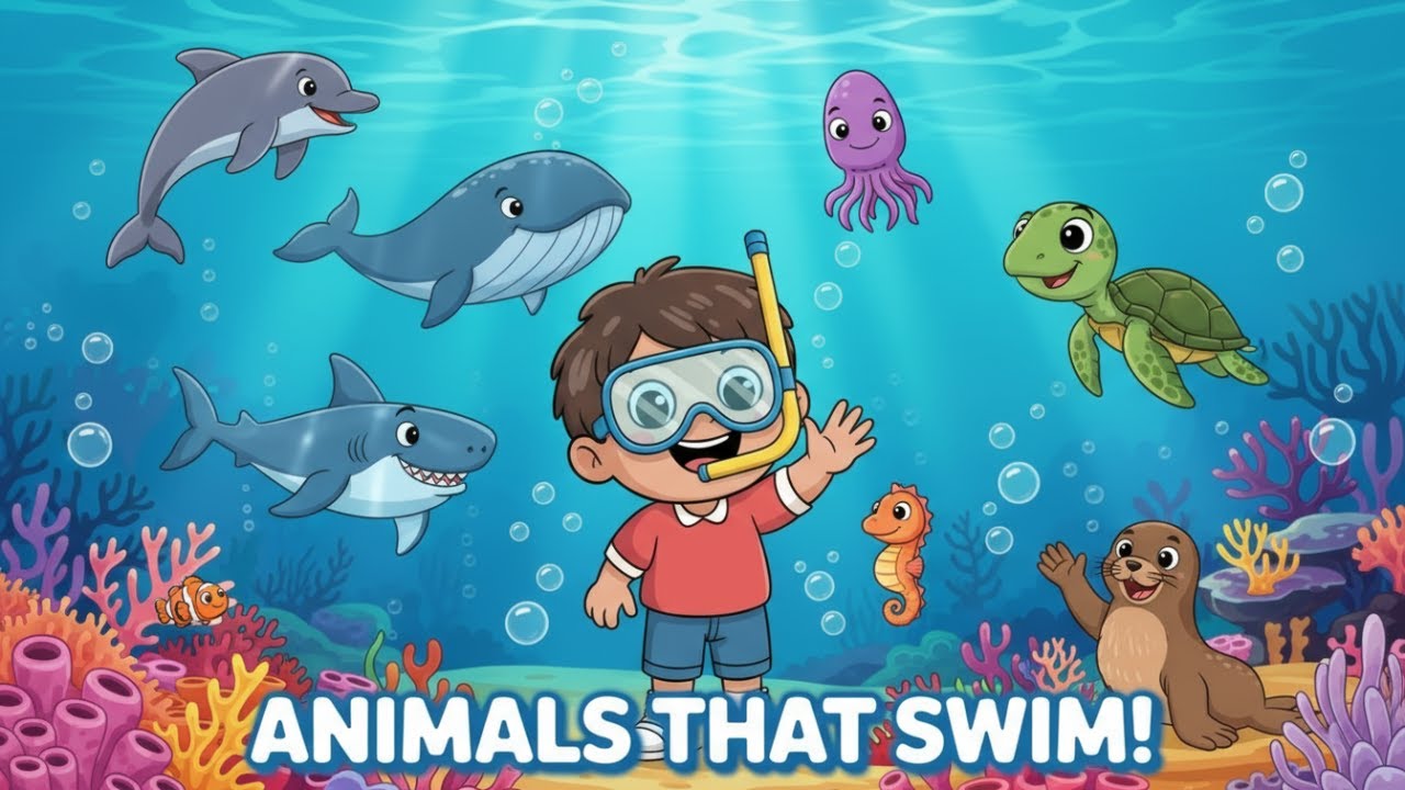 Learn Sea Animal Names for Kids | Episode 24 | Ocean Creatures for ...