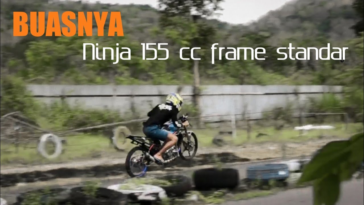 Ninja 155 frame STD, seting bareng gds klaten - YouTube