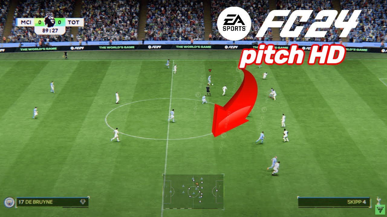 Update new pitch grass HD Eafc 24 - YouTube