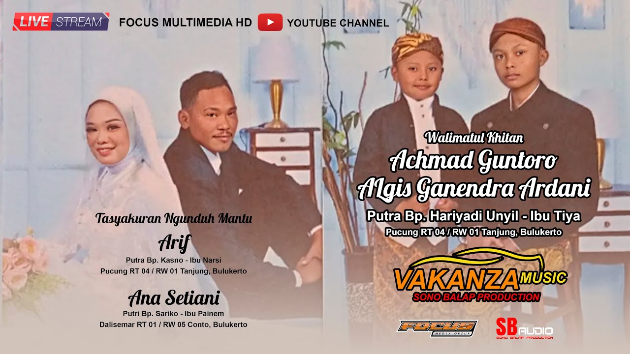 LIVE VAKANZA MUSIC || NGUNDUH MANTU ARIF & ANA SETIANI - YouTube