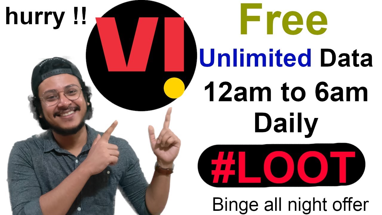 Vi binge all night offer | Vi Data rollover offer | Vi unlimited data ...