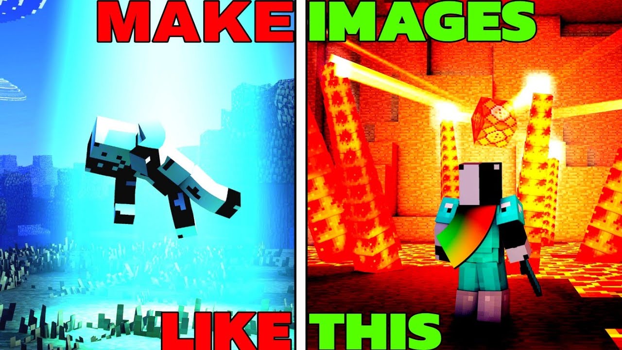 Create Epic Minecraft Images Like This - Easy Tutorial! - YouTube