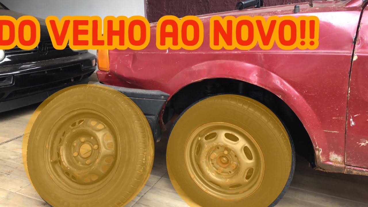 Como tirar o encardido dos pneus! Car deatil wheels! Part 1 Gol ...