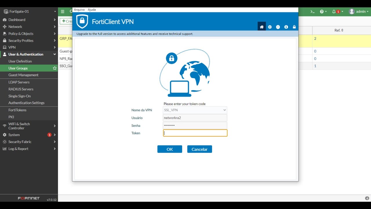 SSL VPN 2FA Integrada com FAC e FortiMail (Fortinet) - YouTube