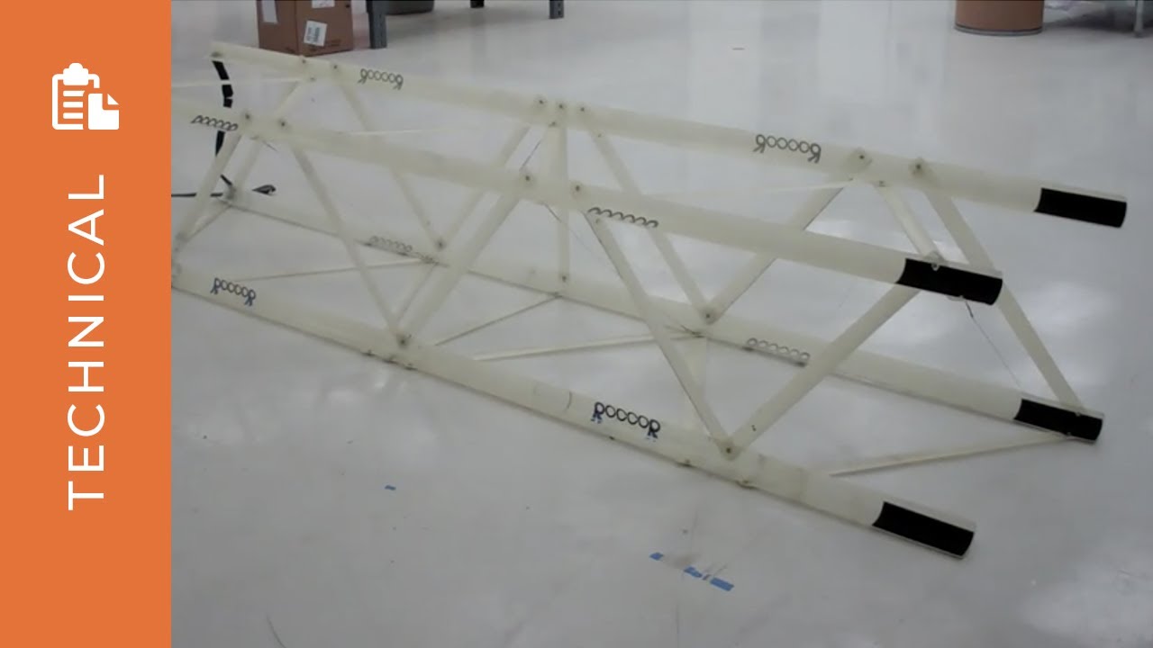 Roccor Roll-Out Composite Truss - YouTube