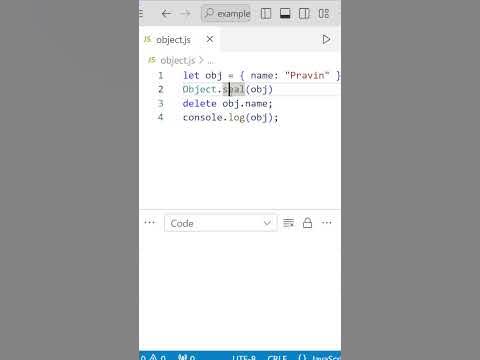 Object Seal JavaScript Interview question #shortsvideo #javascript #coding #object - YouTube