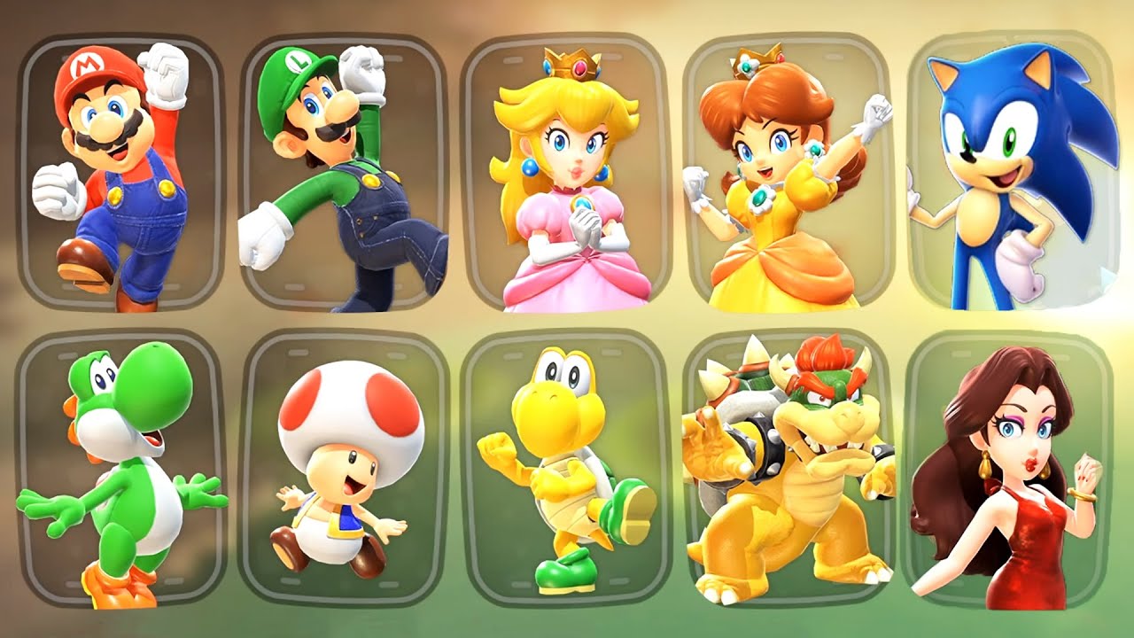 Mario Kart World - All Characters (Switch 2) [4K] - YouTube