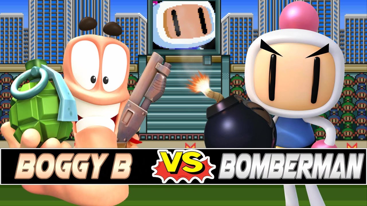 M.U.G.E.N. Battles | Boggy B vs Bomberman | Worms vs Bomberman - YouTube