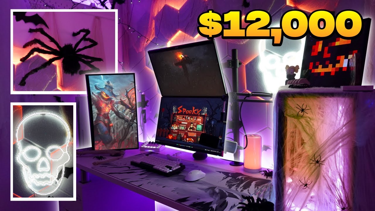 Transforming My $12,000 Gaming Setup For Halloween - YouTube