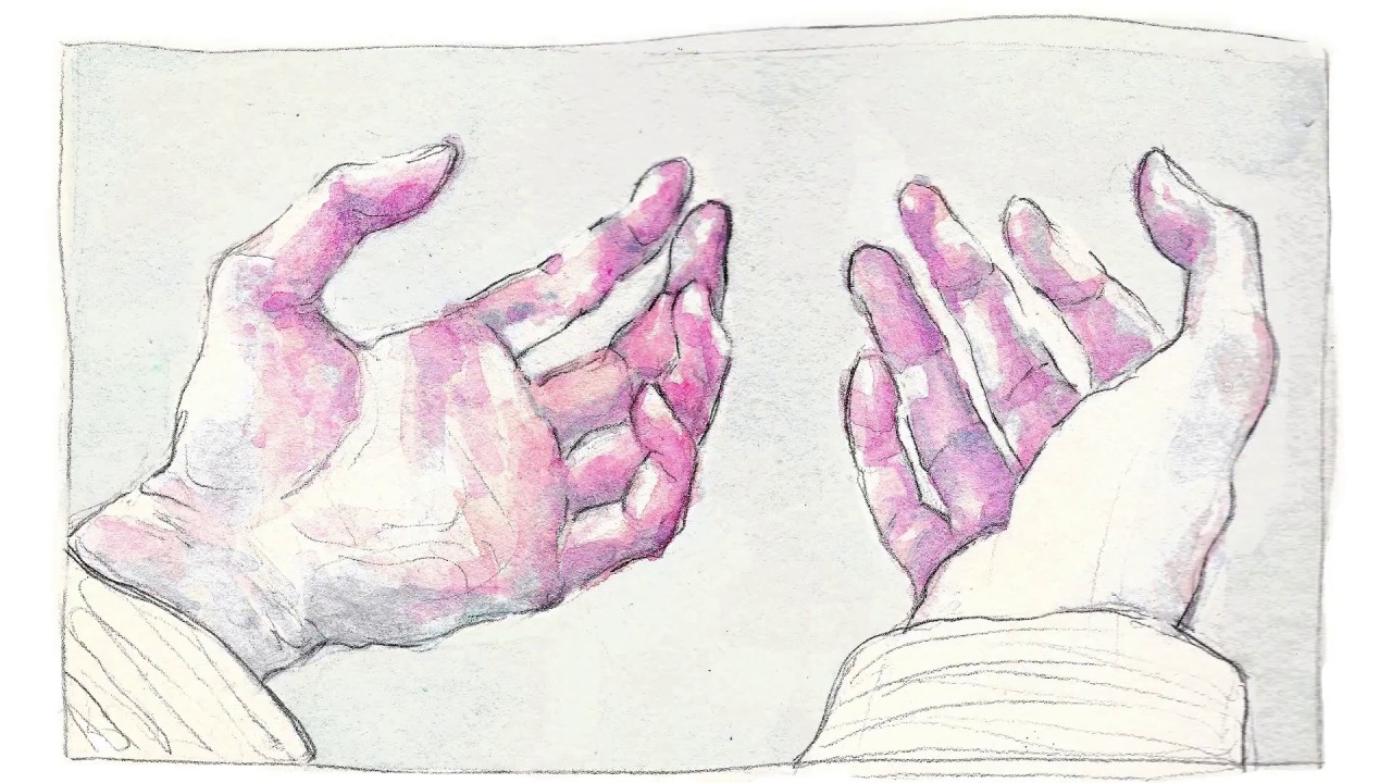 Practicing Hands - Watercolor Painting Process - YouTube
