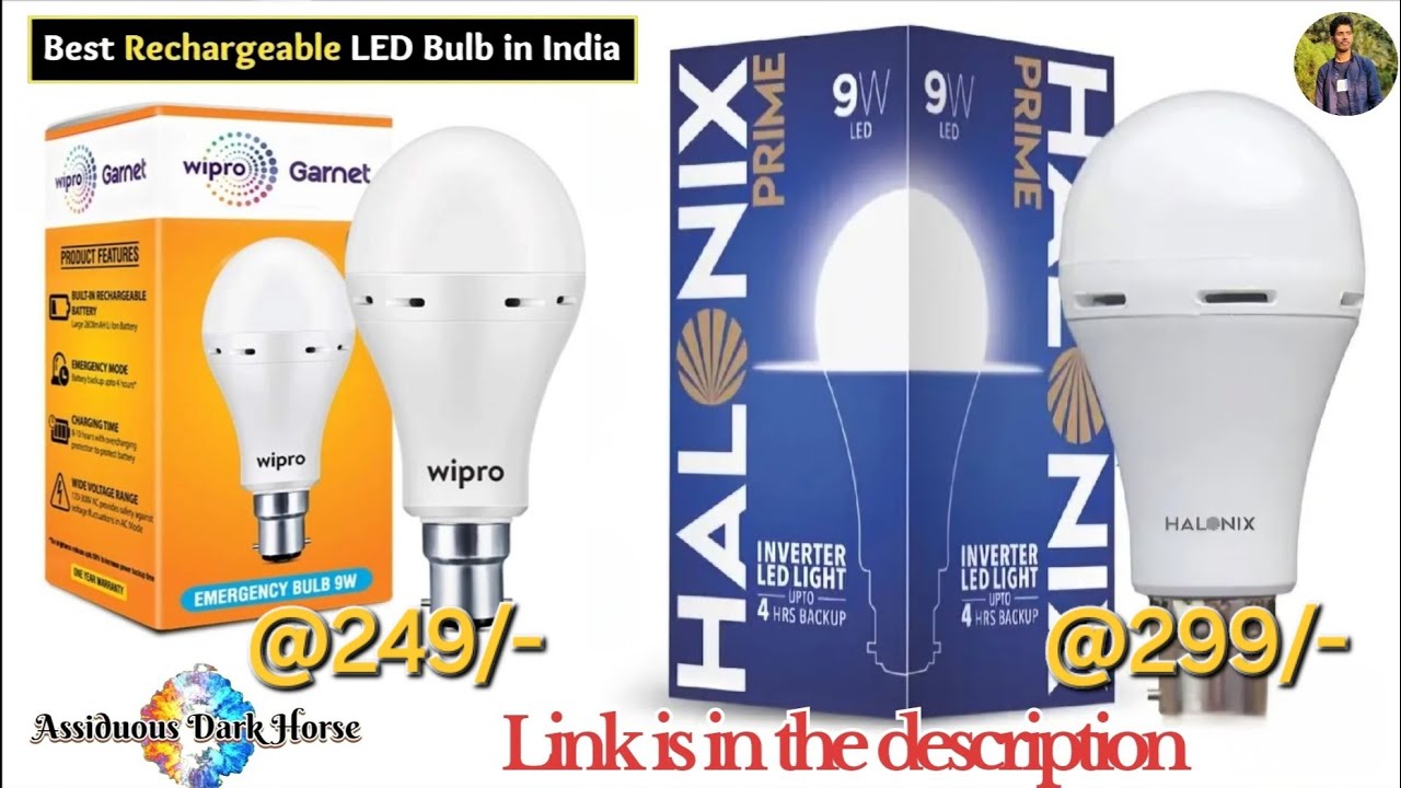 Best Rechargeable LED bulb under 299|| Best inverter bulb #wipro # ...