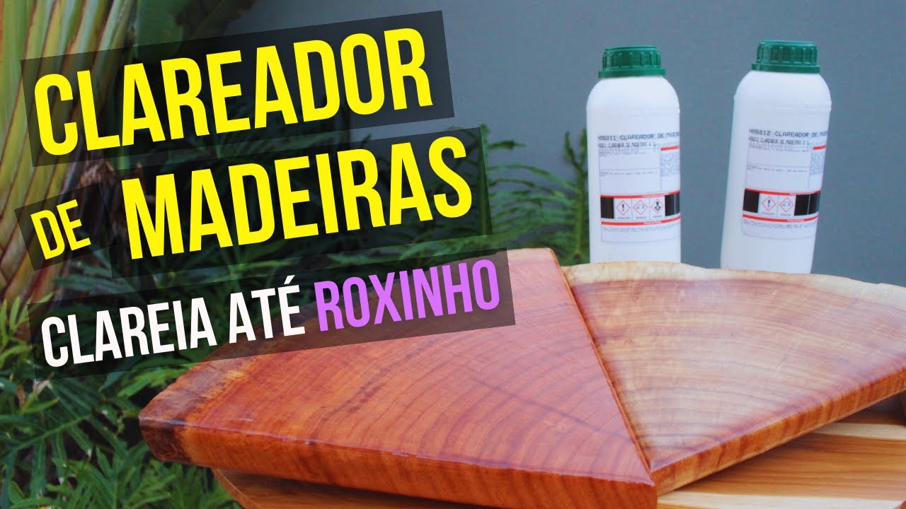 Como DESCOLORIR madeiras - Tira a COR até do ROXINHO - YouTube