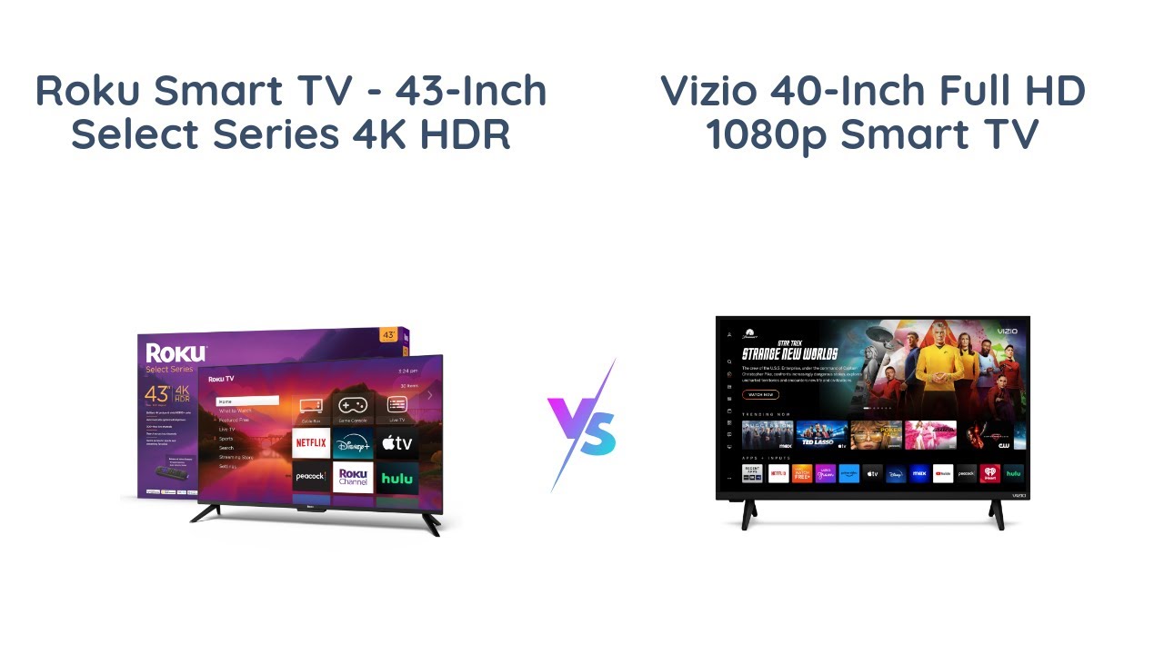 Roku TV vs VIZIO 40-inch Smart TV 📺 Comparison | Which is Better? - YouTube