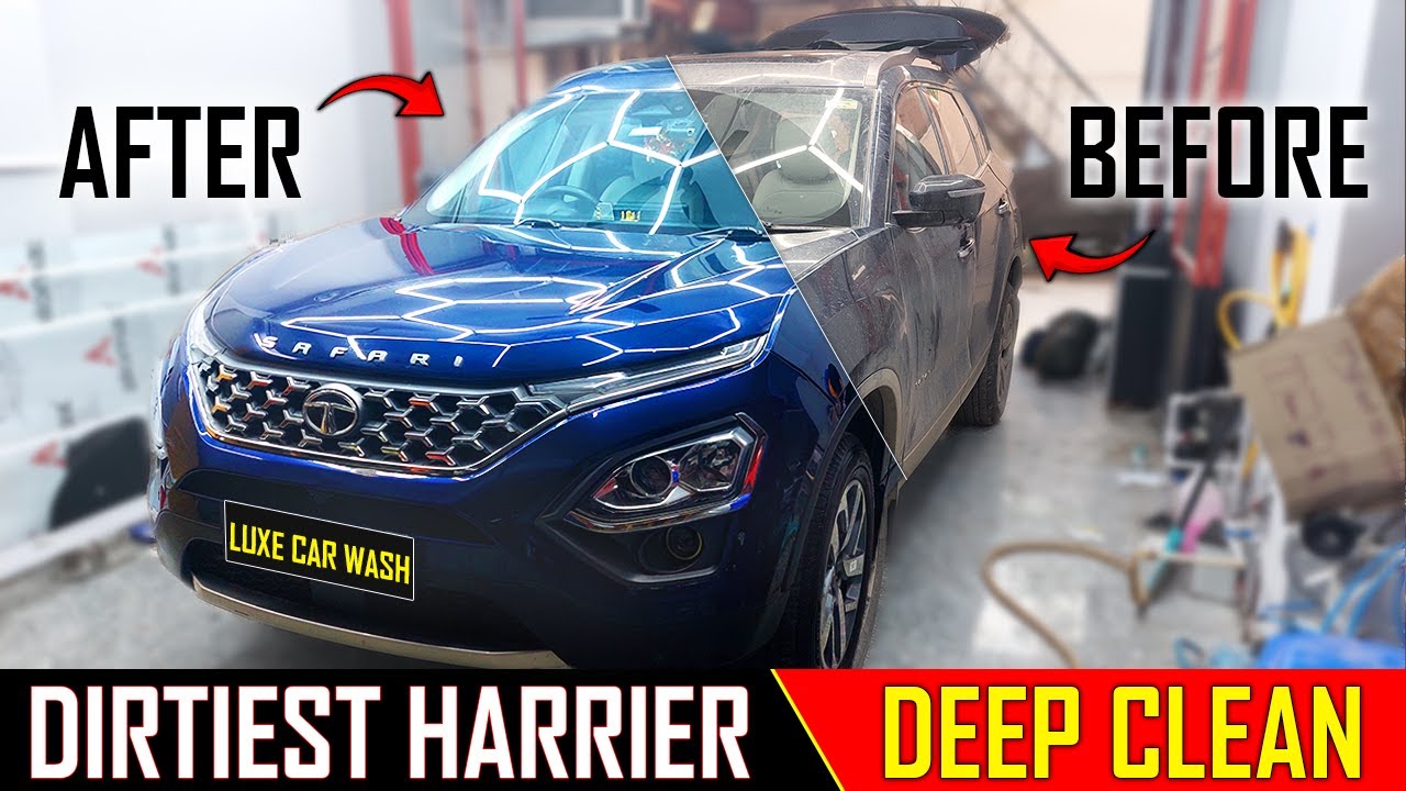 TATA SAFARI DEEP CLEANING | SAFARI INTERIOR/EXTERIOR CLEANING | LUXE ...