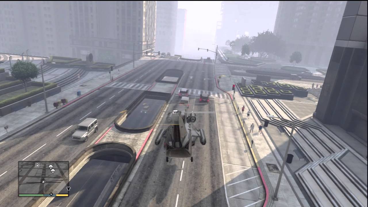GTA 5: TOWING CAR WITH MILITARY HELICOPTER AROUND THE CITY GTAV - YouTube