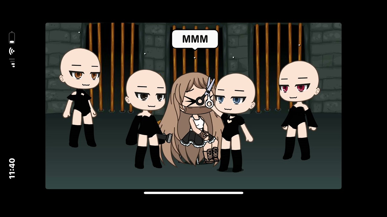 Girl get headshave for breaking into place / Gacha Life - YouTube