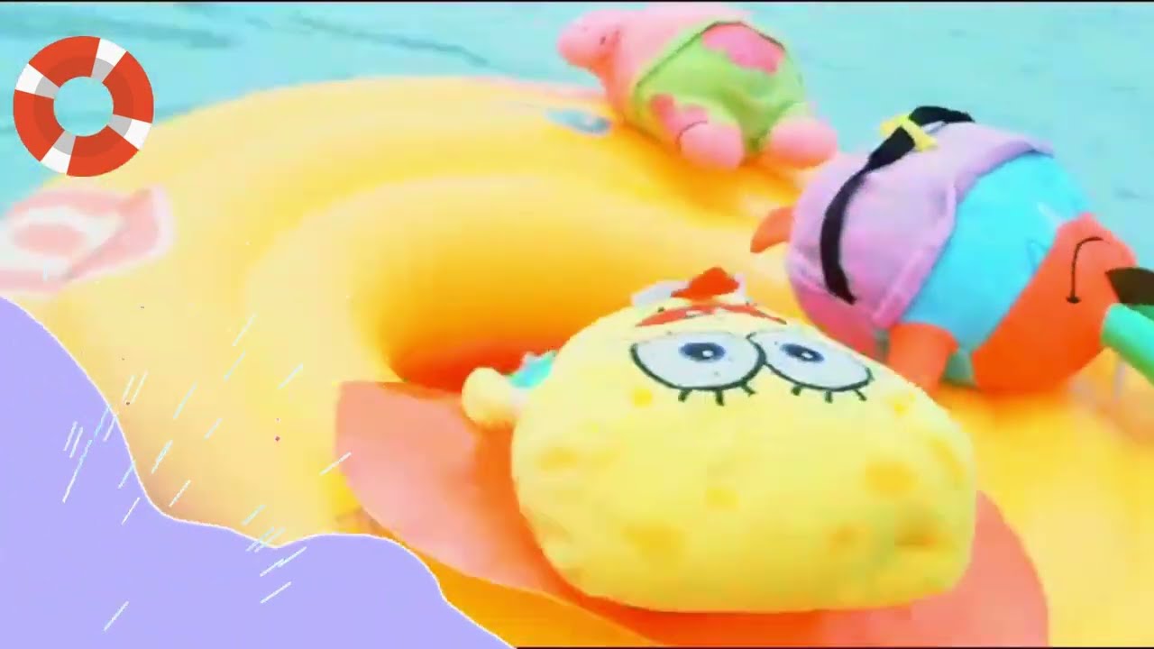 SpongeBob and friends' underwater pool party - YouTube