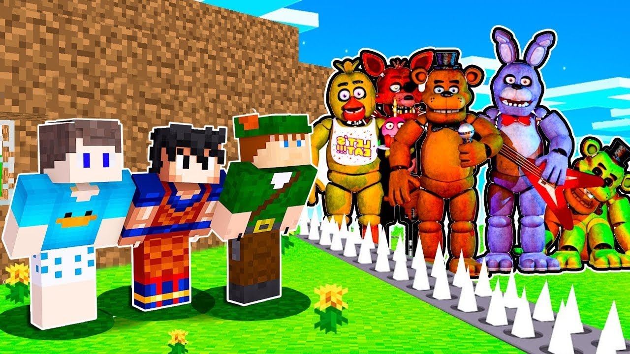 BASE SEGURA VS APOCALIPSE DE ANIMATRONICS NO MINECRAFT! (FIVE NIGHTS AT ...