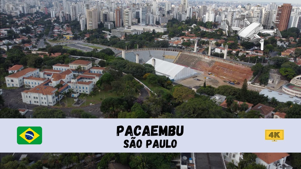 [4K] 🇧🇷 Pacaembu, São Paulo - by drone 🇧🇷 - YouTube